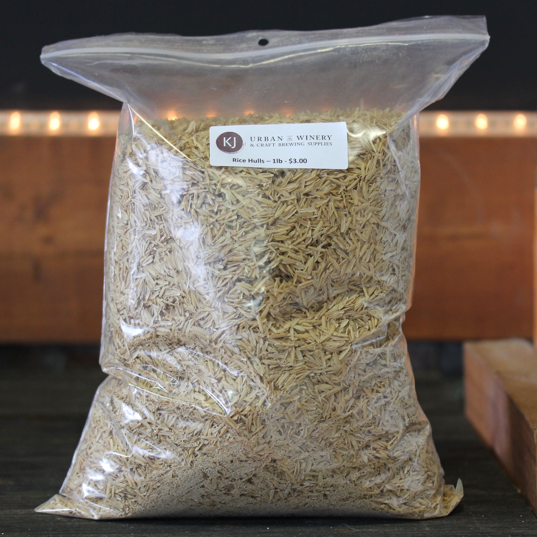 Rice Hulls - KJ Urban Winery & Craft Brewing Supplies Inc.